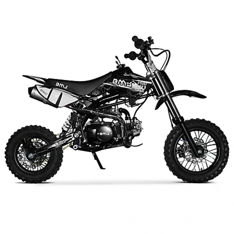 BMS Motorsports Pro 110A Dirt Bike, Black, BMS-EZD-110A-BK
